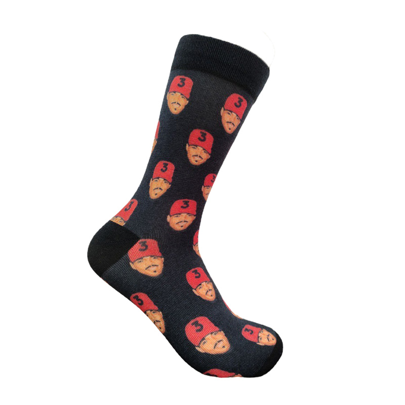 AQ-013 Custom European/American Style Socks with Printed Mid-Tube ...